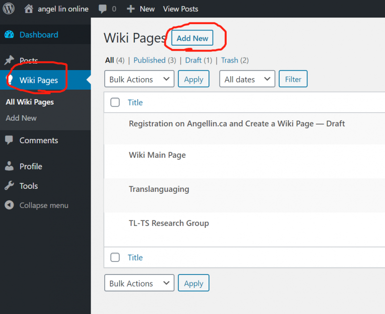 How to register on angellin.ca and create a wiki? – angel lin online